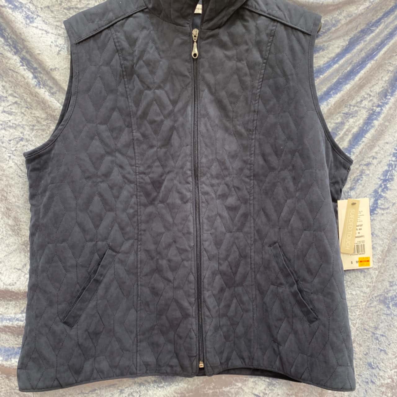 Black Pepper Unisex Size 18 Blue Vest Jacket (s)
