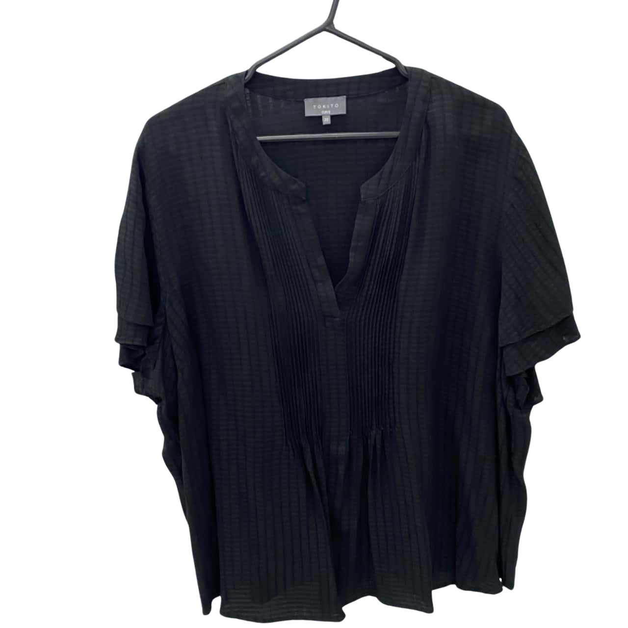 Tokito Womens Size 20 Shirts & Blouses Black (s)