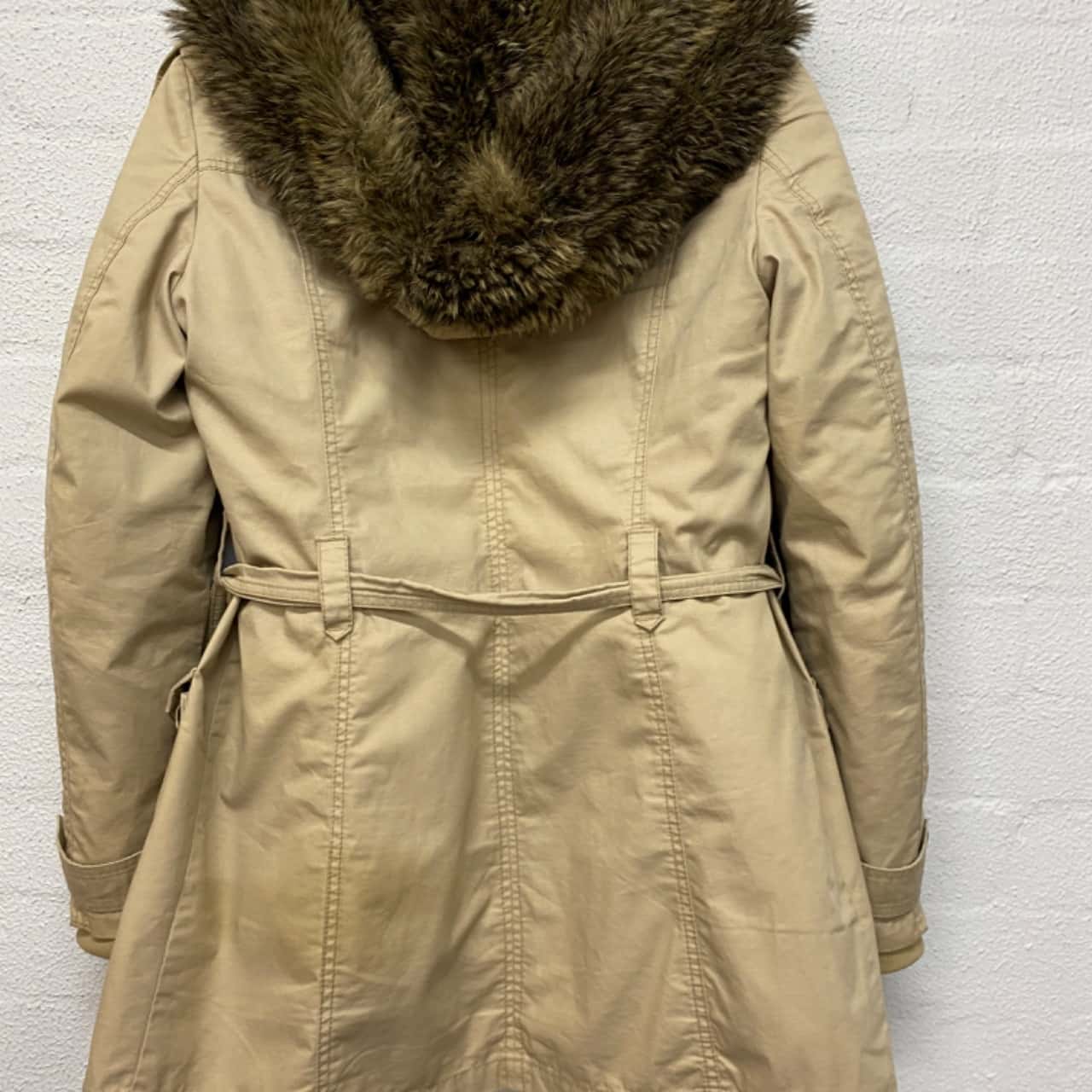 Esprit Womens Size 12 Winter Jacket Khaki (s)