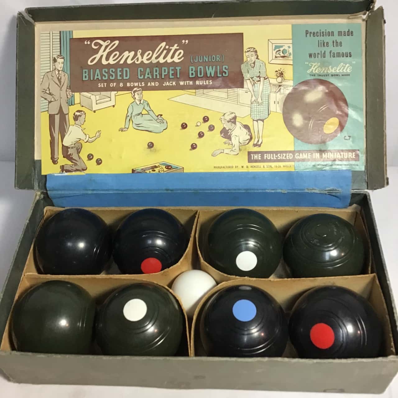 Henselite Junior Biassed Carpet Bowls