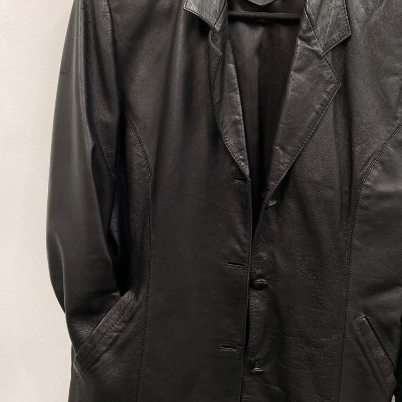 ‘MIRA’ Black Leather Blazer(s)