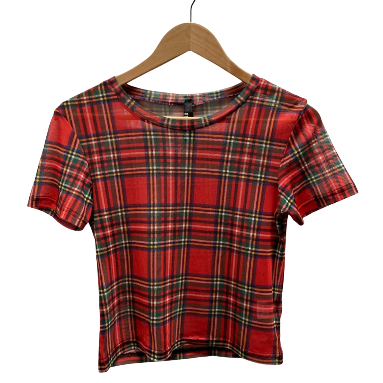 Dangerfield Womens Red Checked Top (s)