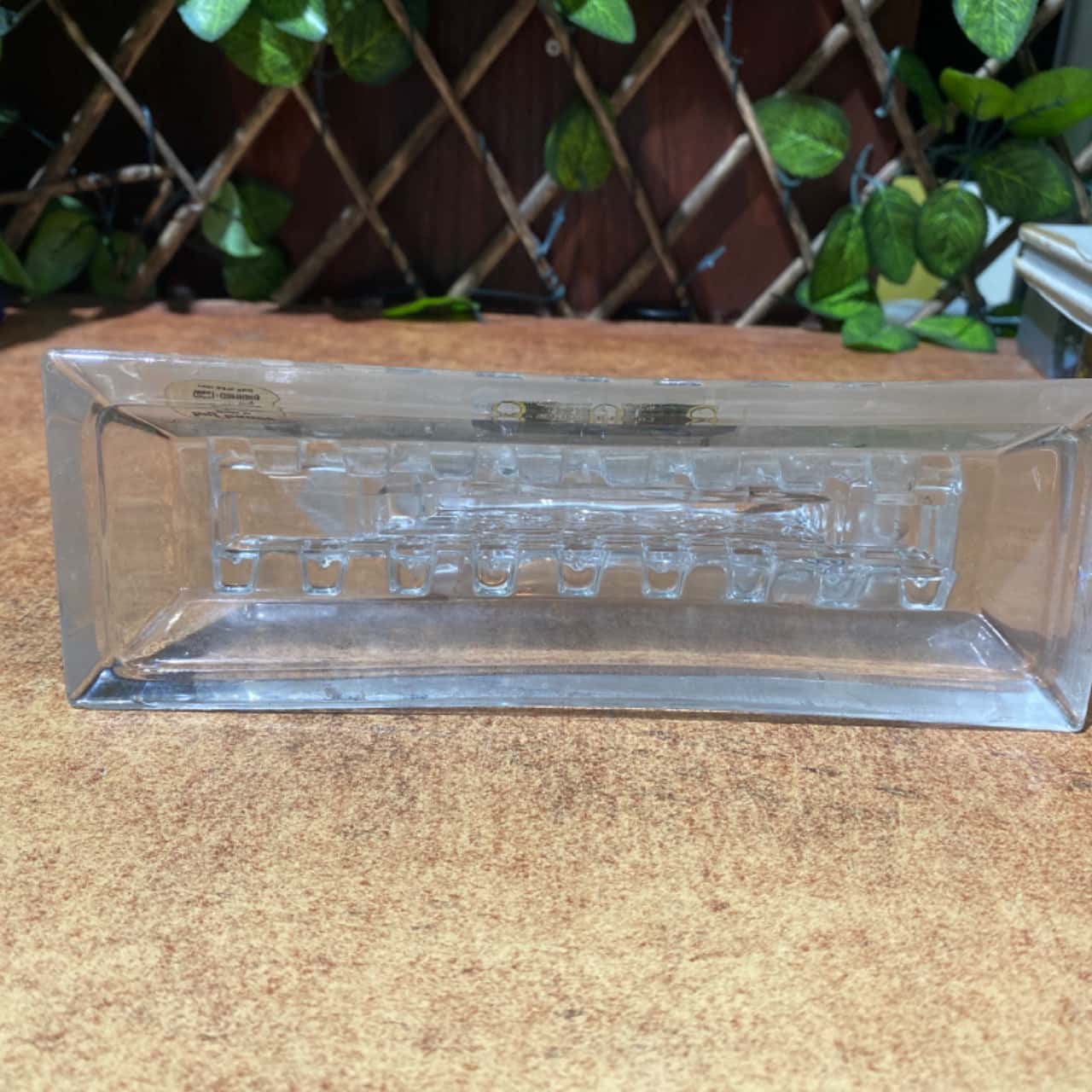 Vintage crystal train paperweight by Hofbauer West Germany(s)