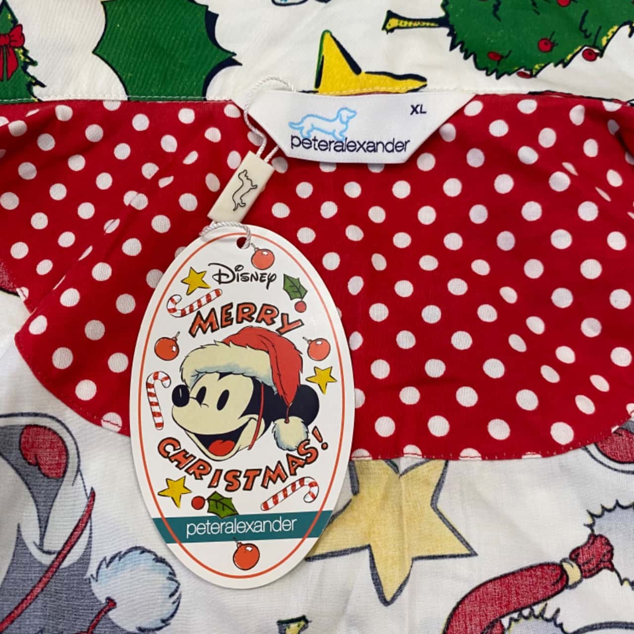 Peter Alexander Disney Christmas Pyjama Shirt Size XL BWNT RRP$109