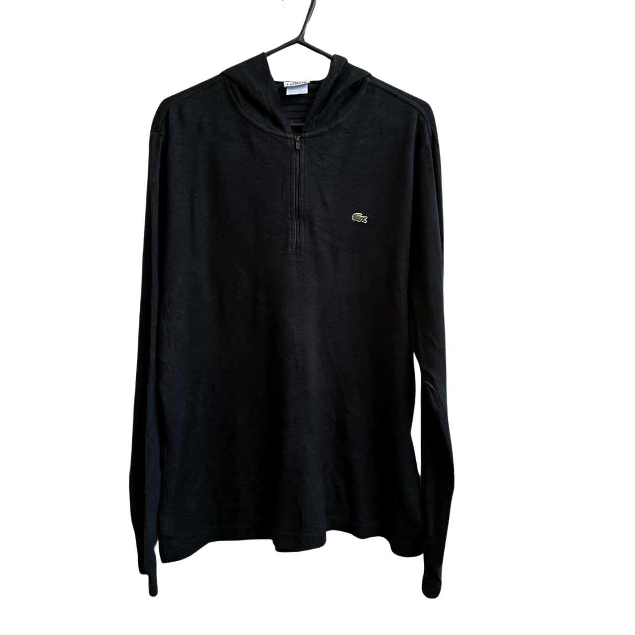 Lacoste Men's Size Brand Size 7 Quarter Zip Hoodie Black (s) - Used ...