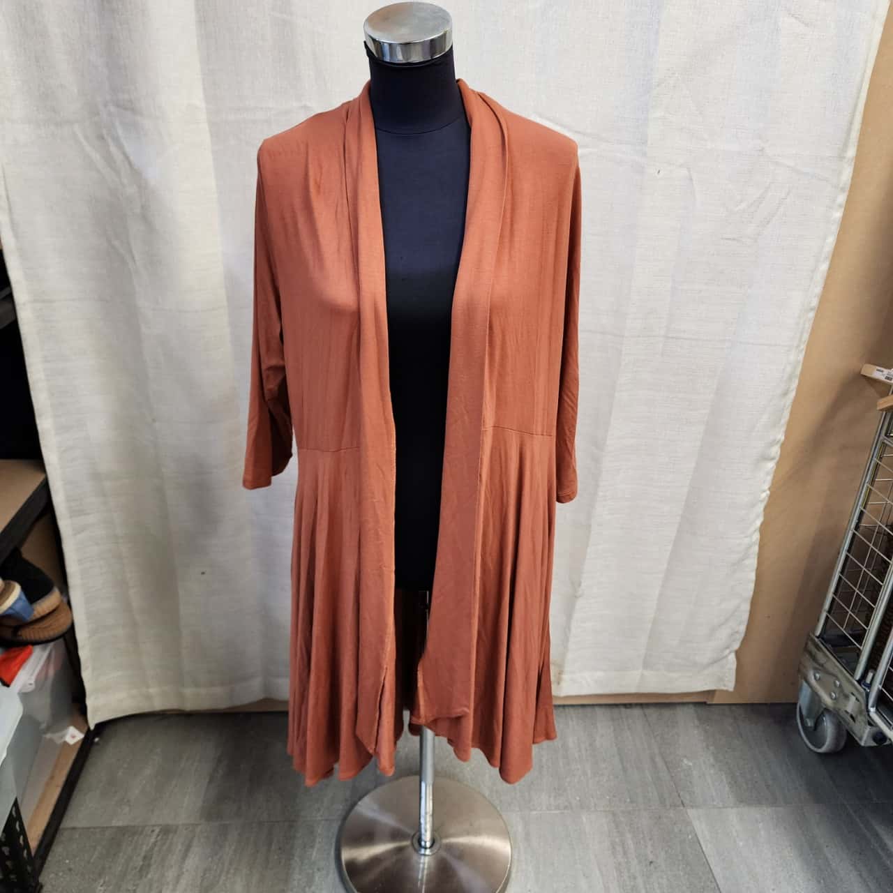 Taking Shape Womens Size XXS Open Jacket Cinnamon(s)