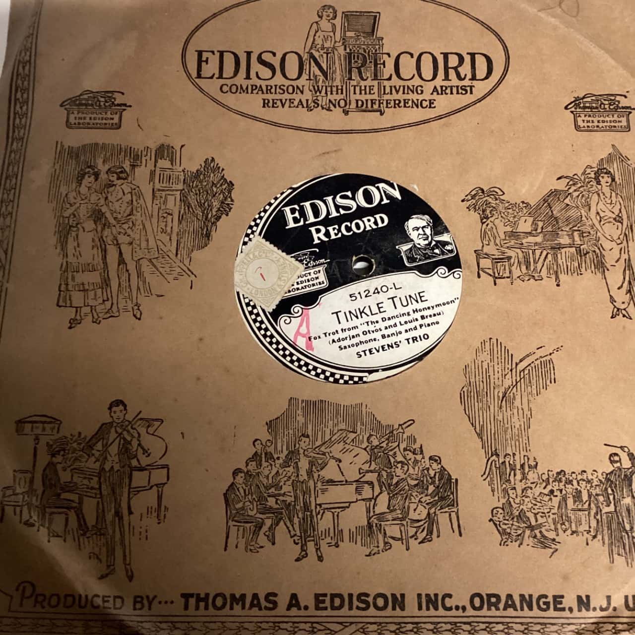 Edison Record Phonograph Record