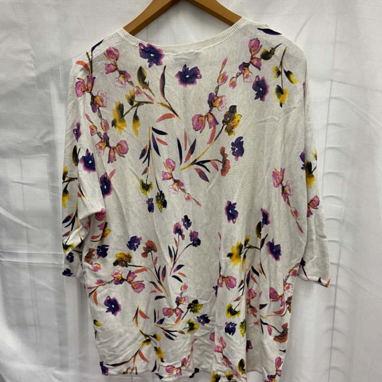 Sussan Womens Size XL Long Sleeve Pattern / White (s)