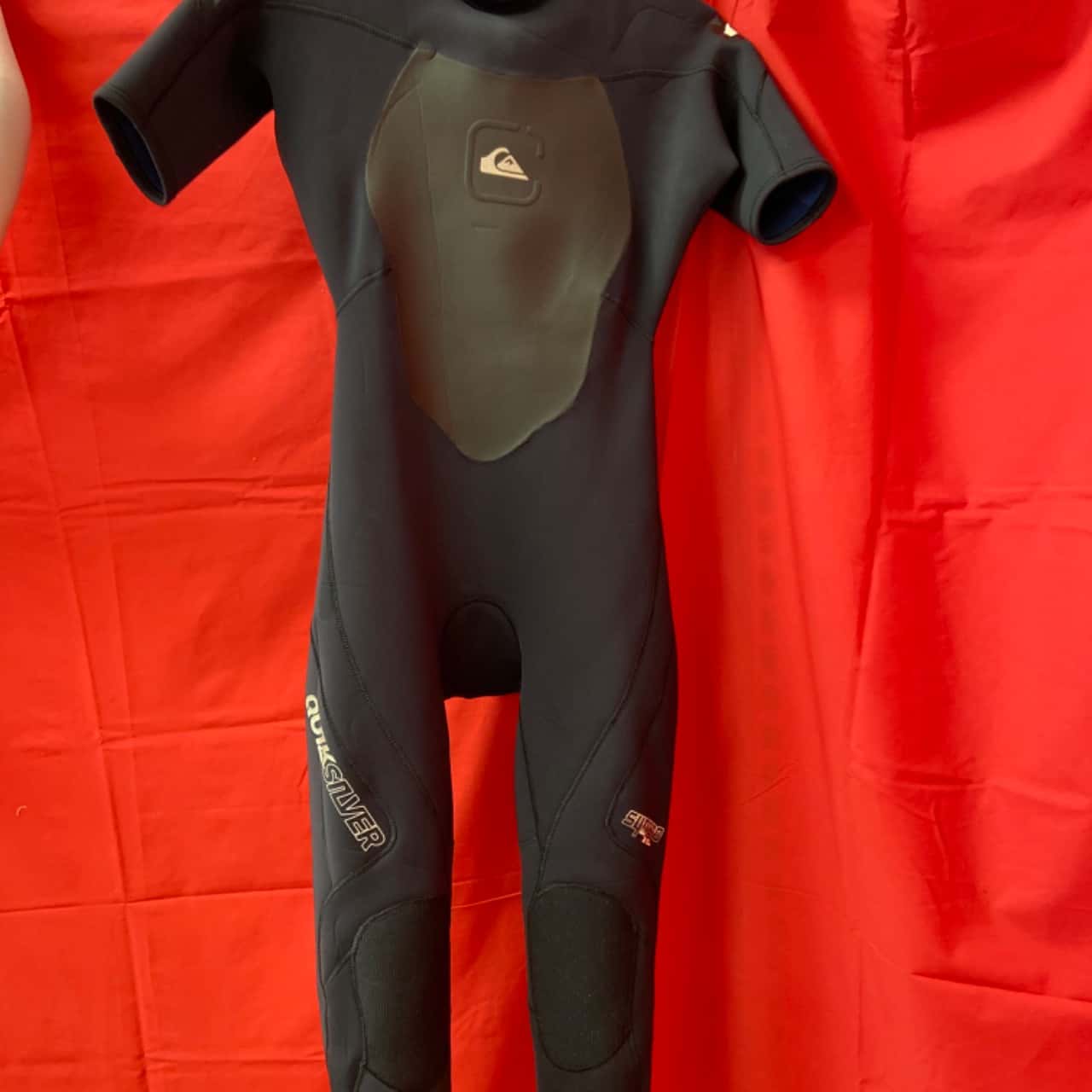 Quicksilver Mens Size S Black Short Sleeve Wetsuit