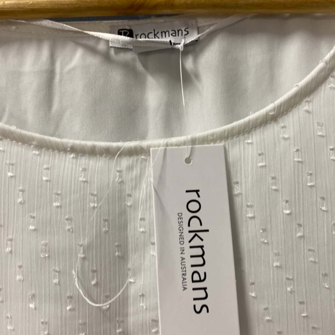 Rockmans Womens Top Size 20 / Plus Size White (s)