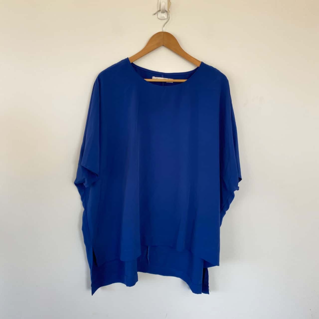Lorraine Blue Short Sleeve Top Plus Size 18