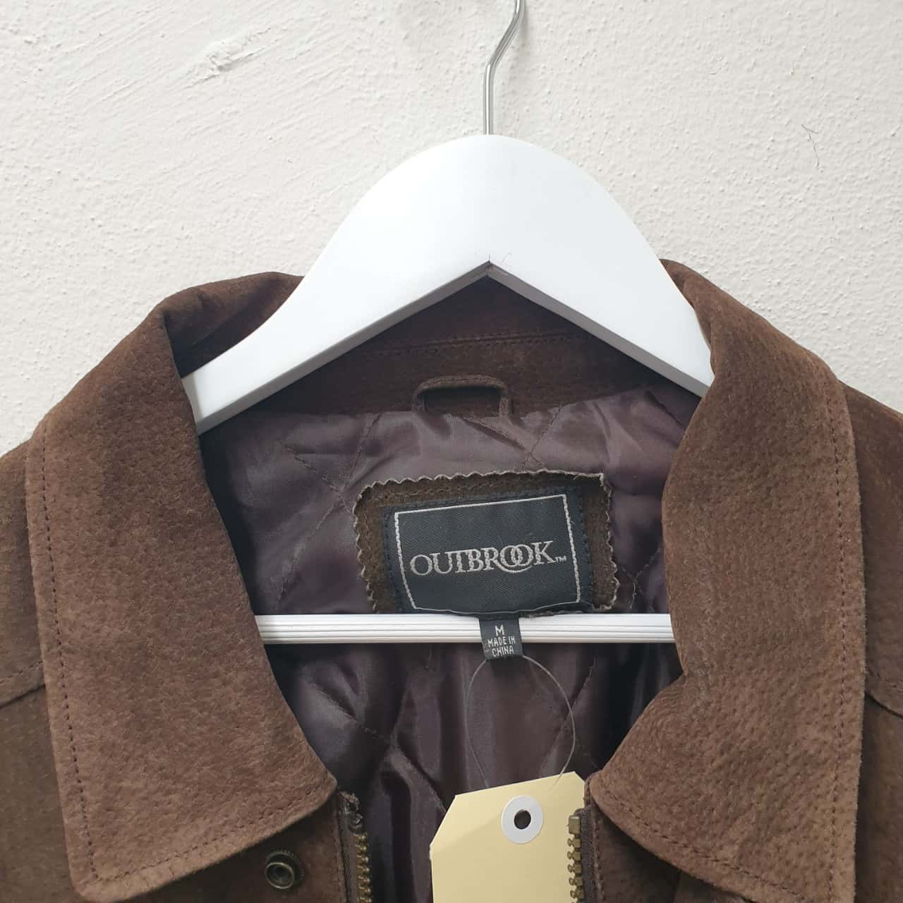 Outbrook Mens Leather Jacket - Brown size M