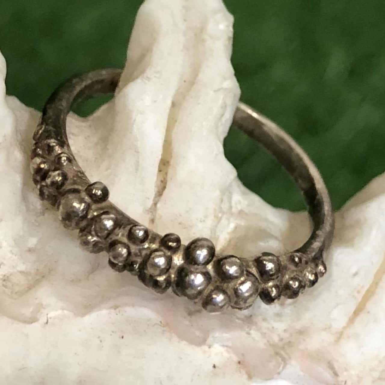 Sterling Silver Bubble Ring (Stamped 925)(s)