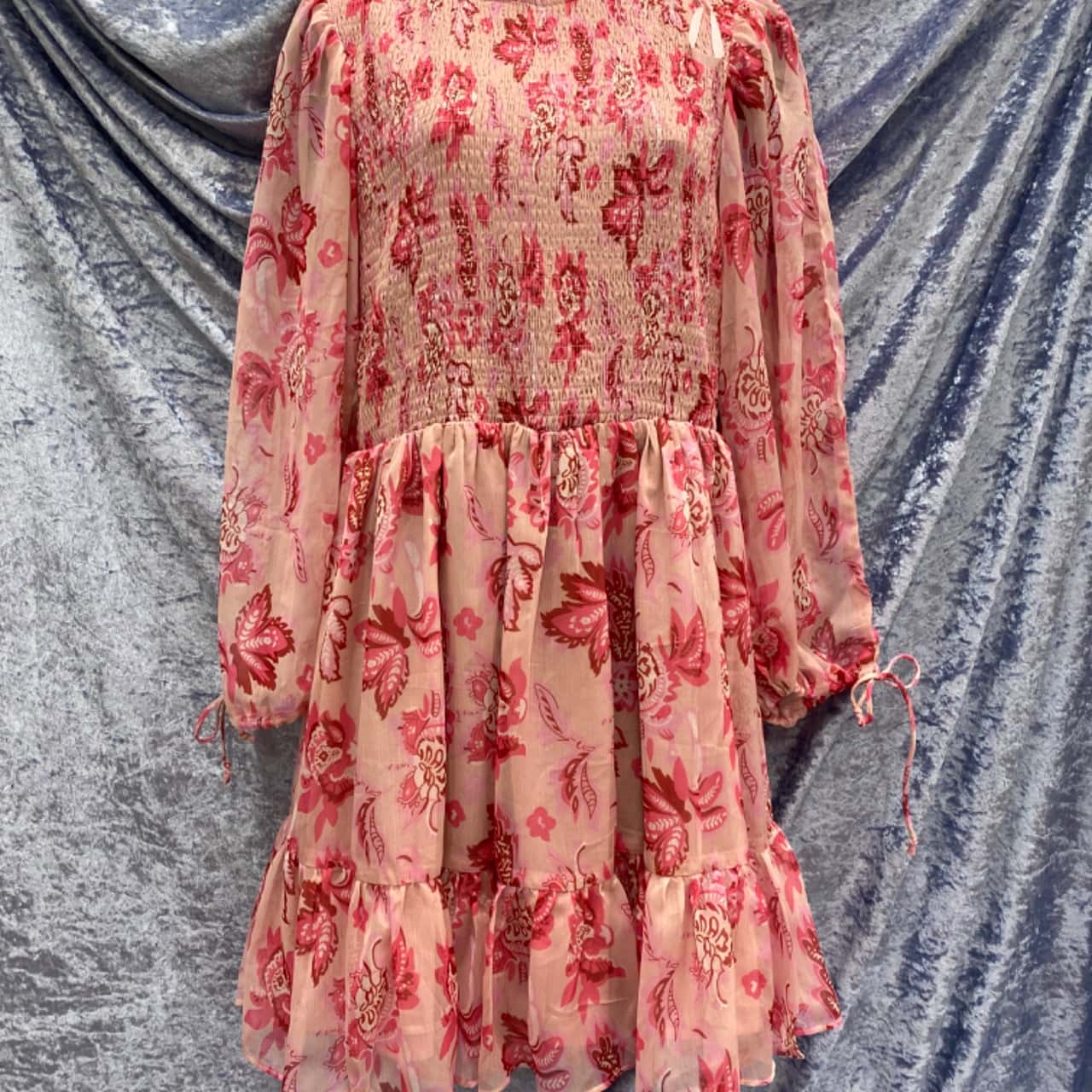 HELLO MOLLY Womens Size L Long Sleeve Midi Dress