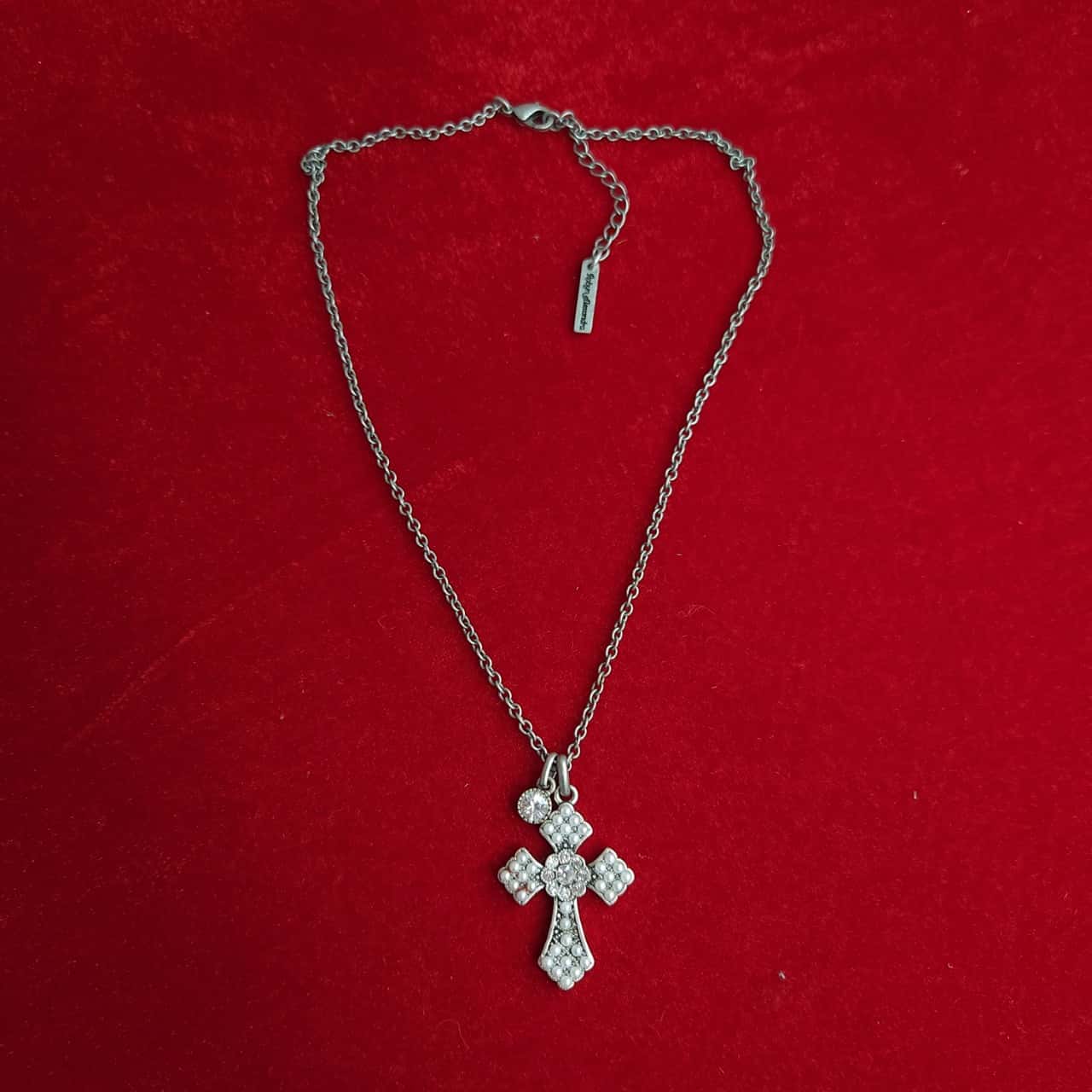 Robyn Alexandra Womens Cross Necklace W Ball Pendants 