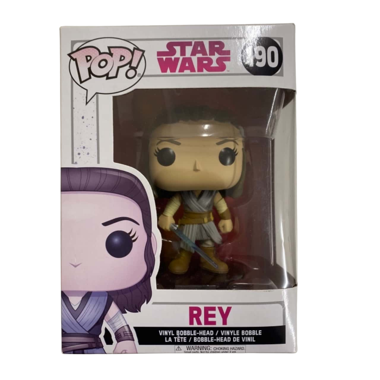 Funko Pop #190 Star Wars Rey Bobble-Head - New In Box