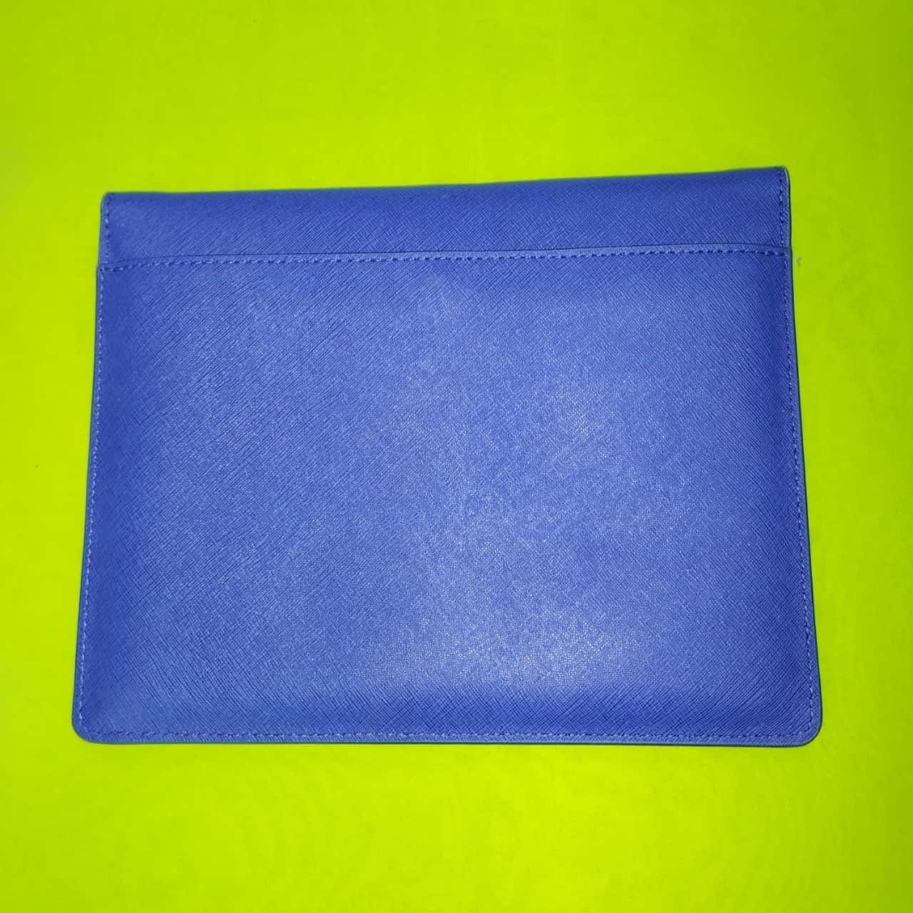 Oroton Blue Saffiano Leather Clutch Wallet Tablet Carry All Everyday ...