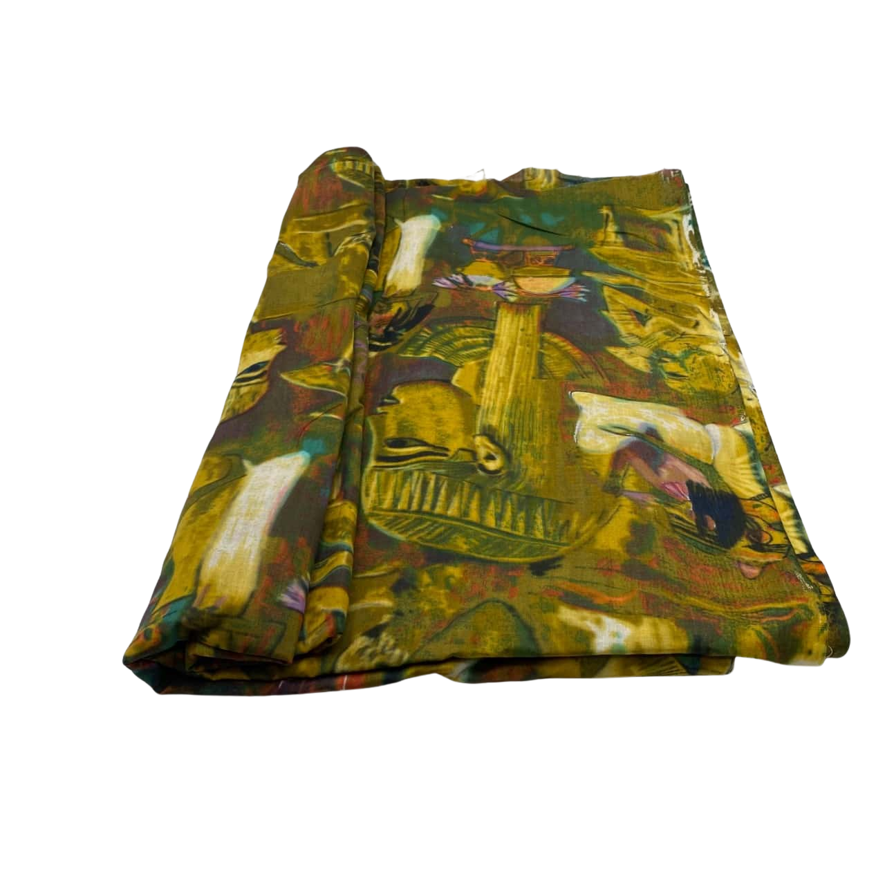 Cotton Fabric With Blurred Egyptian Print 100 X 350 Cm Fab2