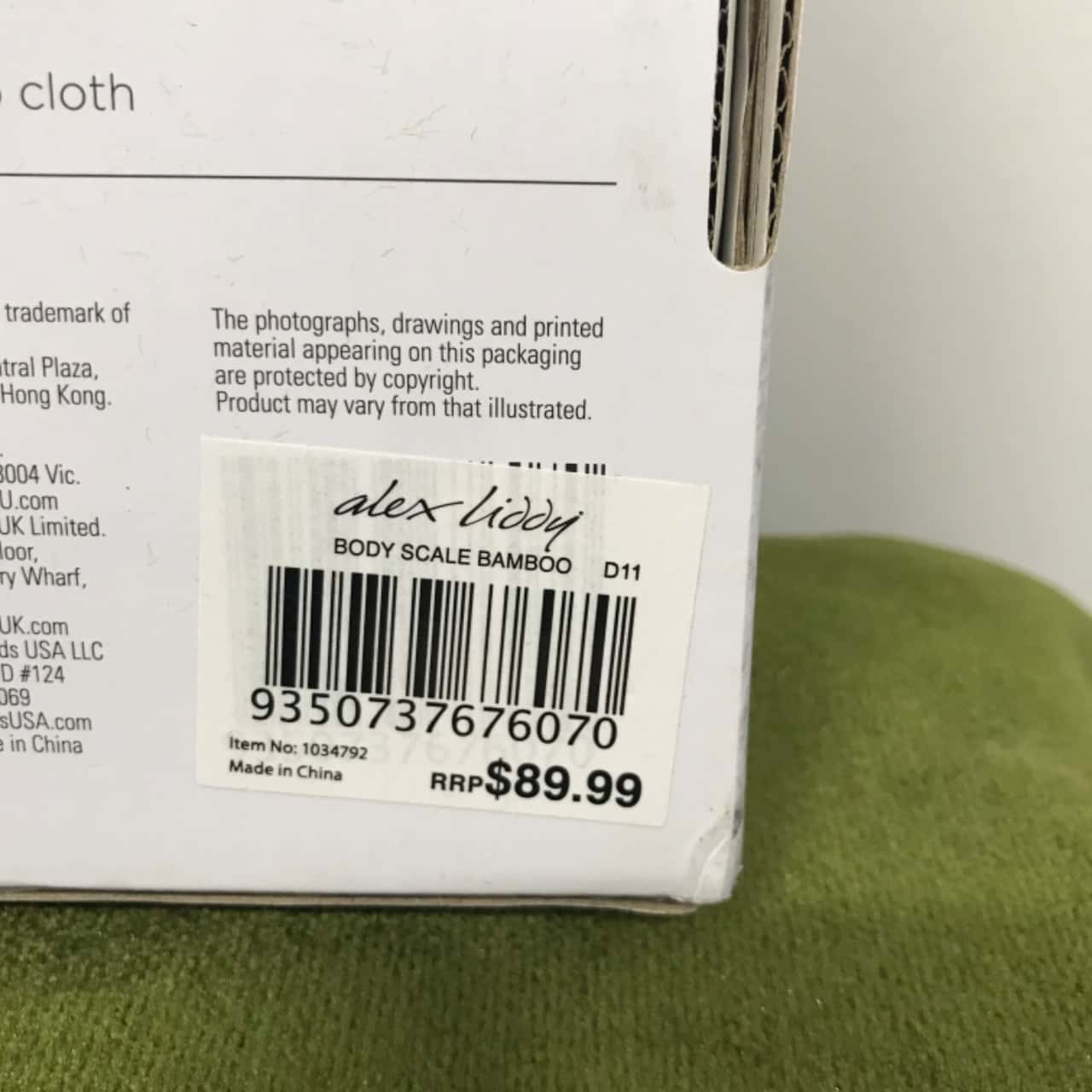 *BNIB* Alex Liddy Body Scale(s)