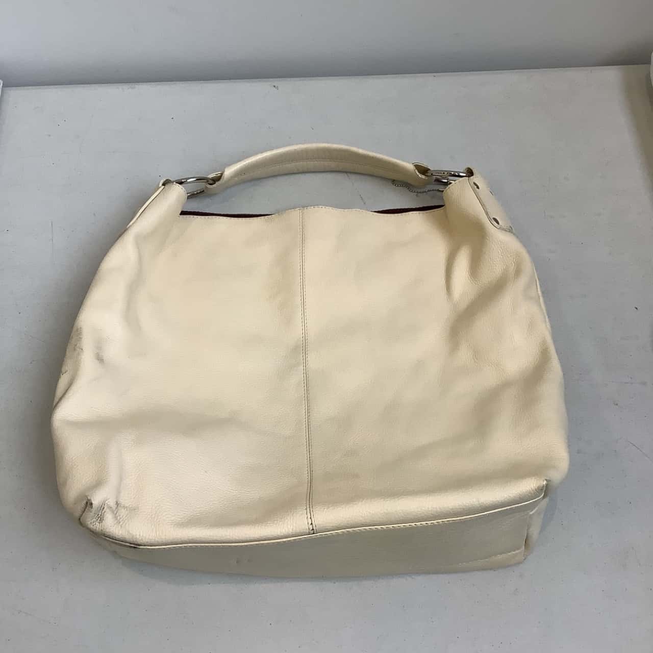 Manzoni Womens One Strap Shoulder Bag Cream (s)