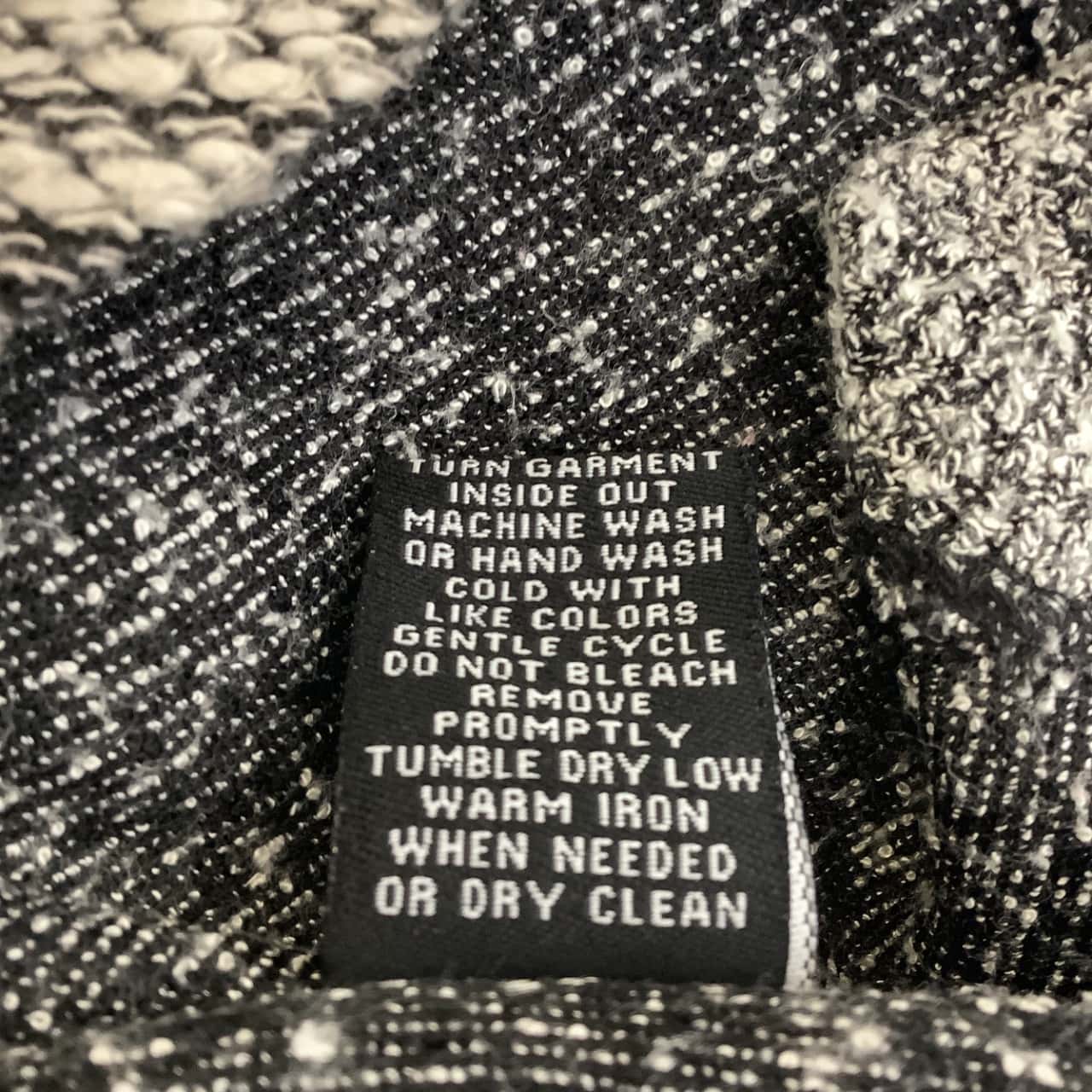 Zac And Rachel Womens Size8 Boucle Tunic Top Black Grey Mix