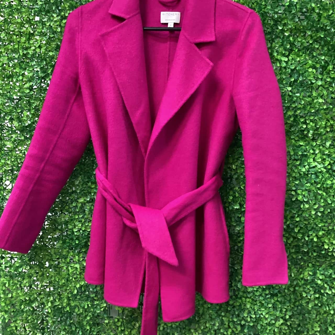 Witchery Womens Size 4 wrap around jacket