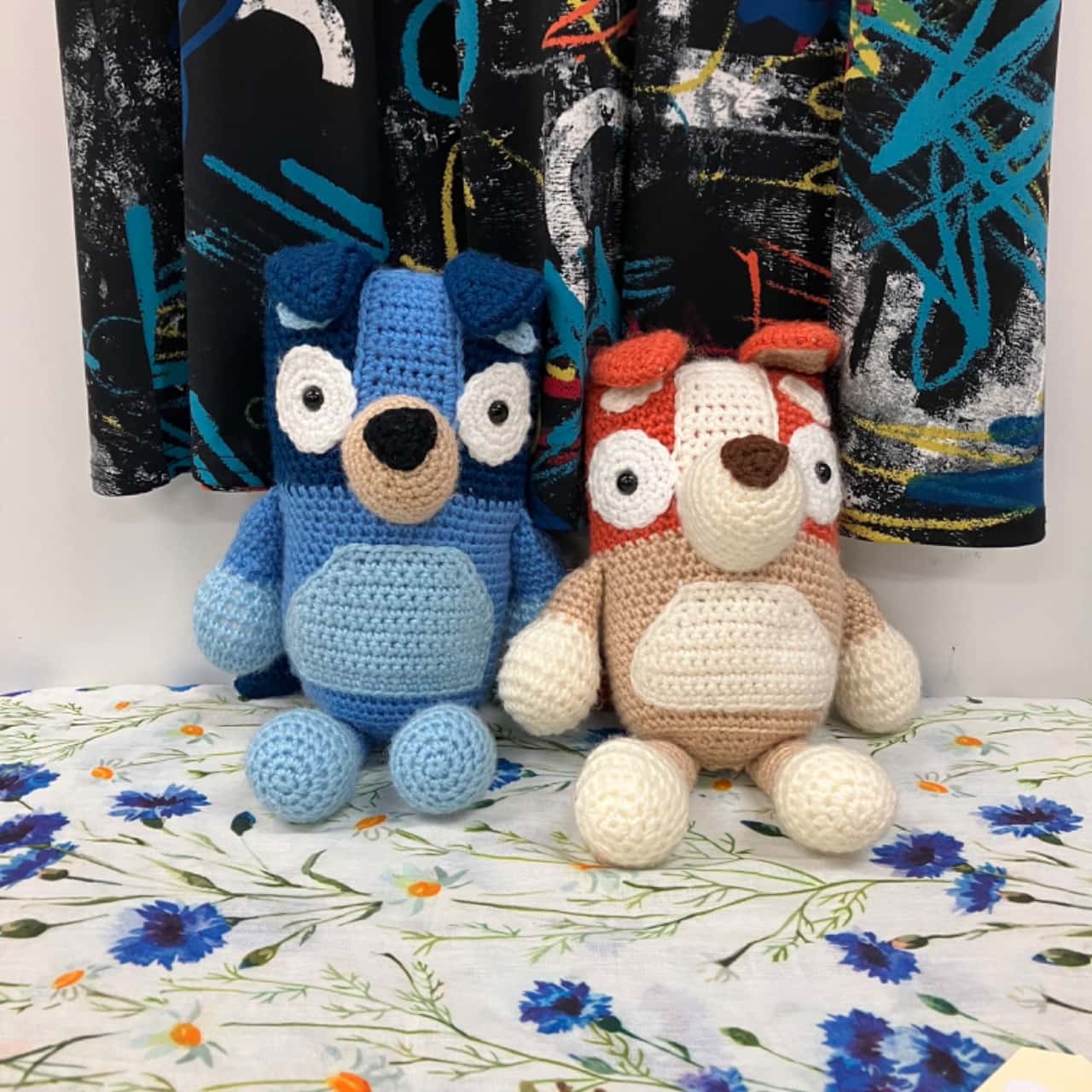 Handmade Knitted Bluey & Bingo Plushies