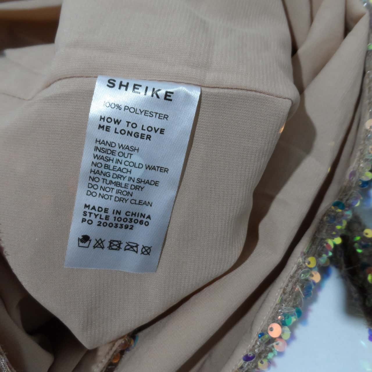 Sheike Womens Gold Bling Dress-perfect for festivals!!(s)