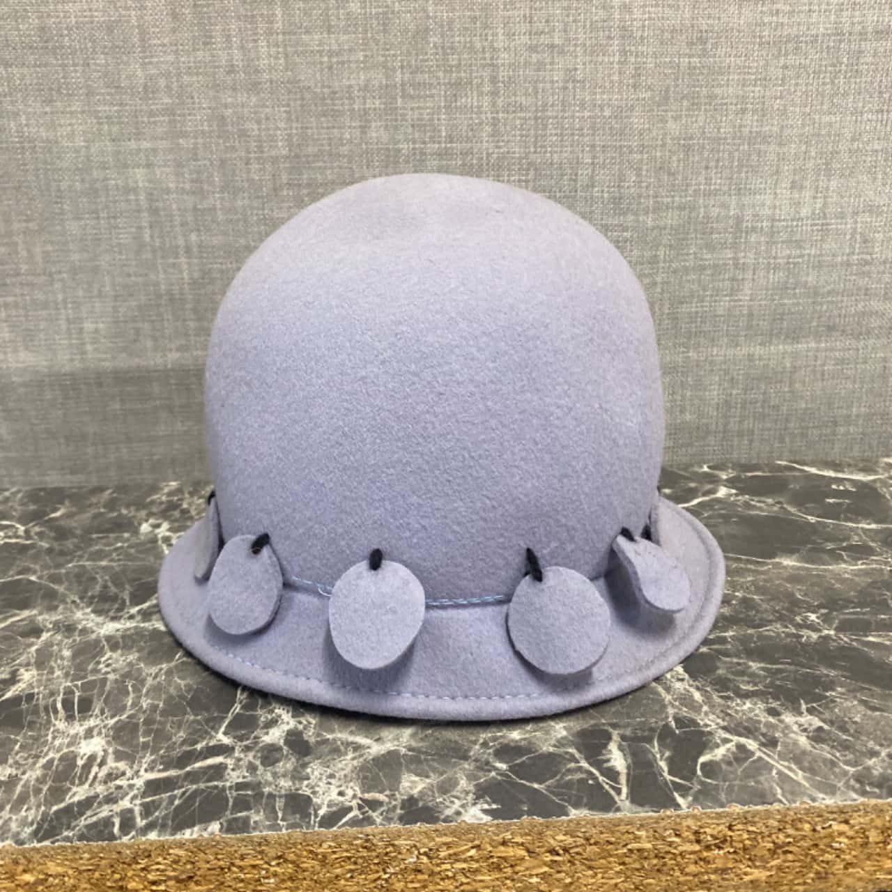 Made in Italy Womens Grey Wool Hat