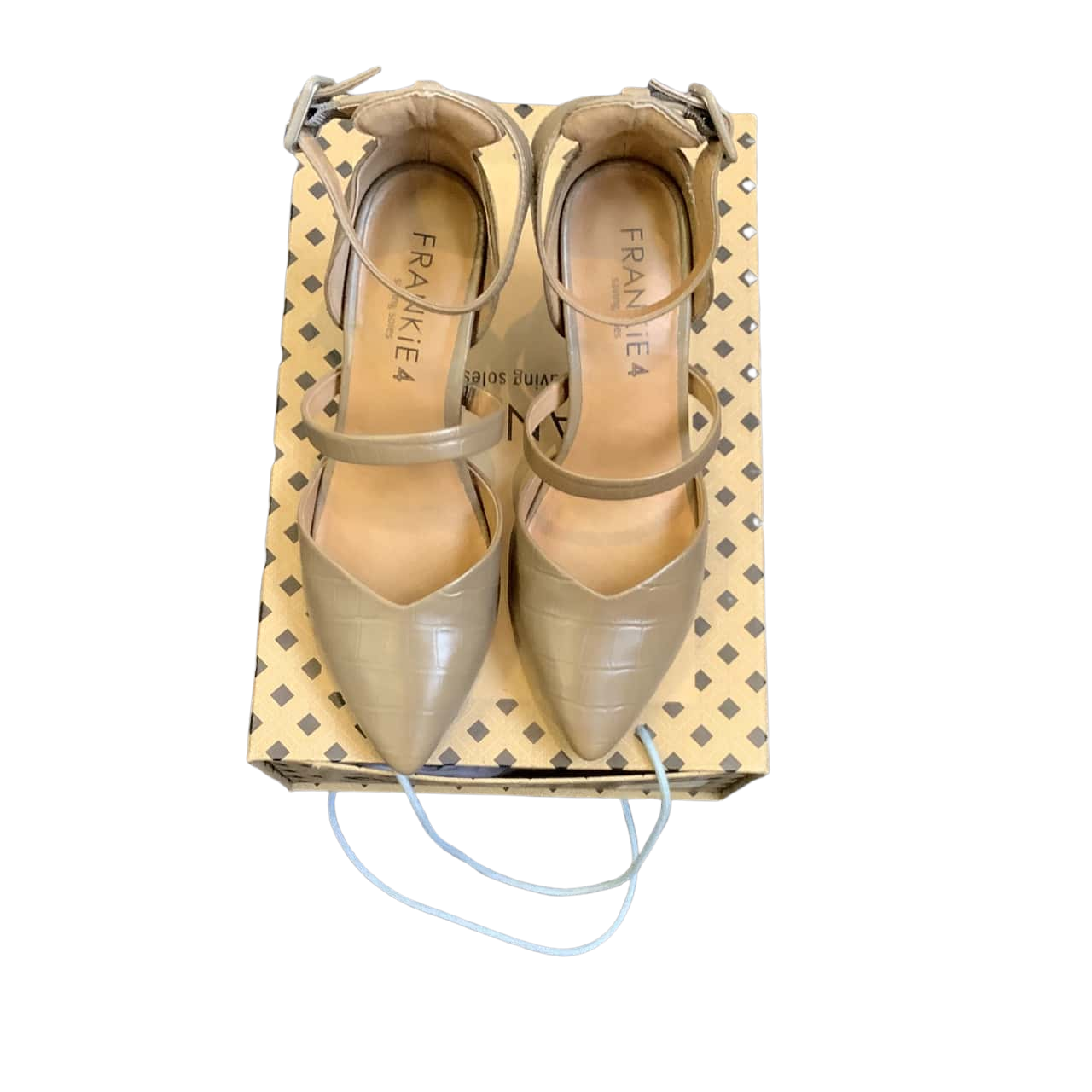 In Box Frankie4 Womens Size 7 Heidi Leather Shoes Greige Croc (s)