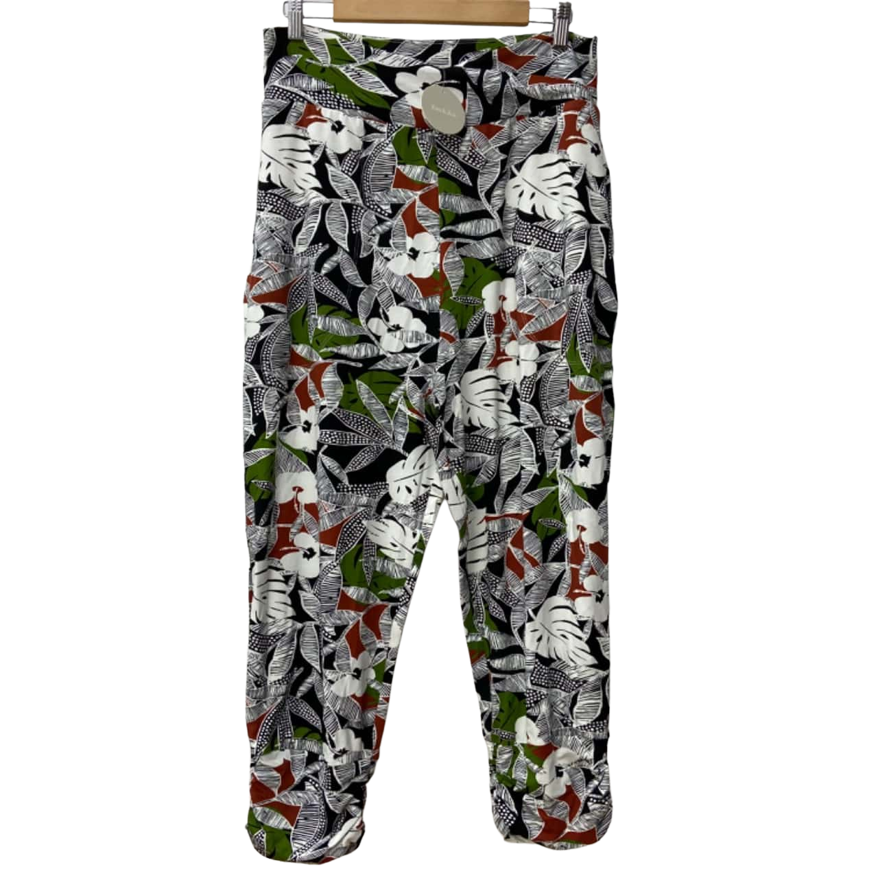 Zim & Zoe Womens Size 14 Relaxed Pants Multicoloured (s)