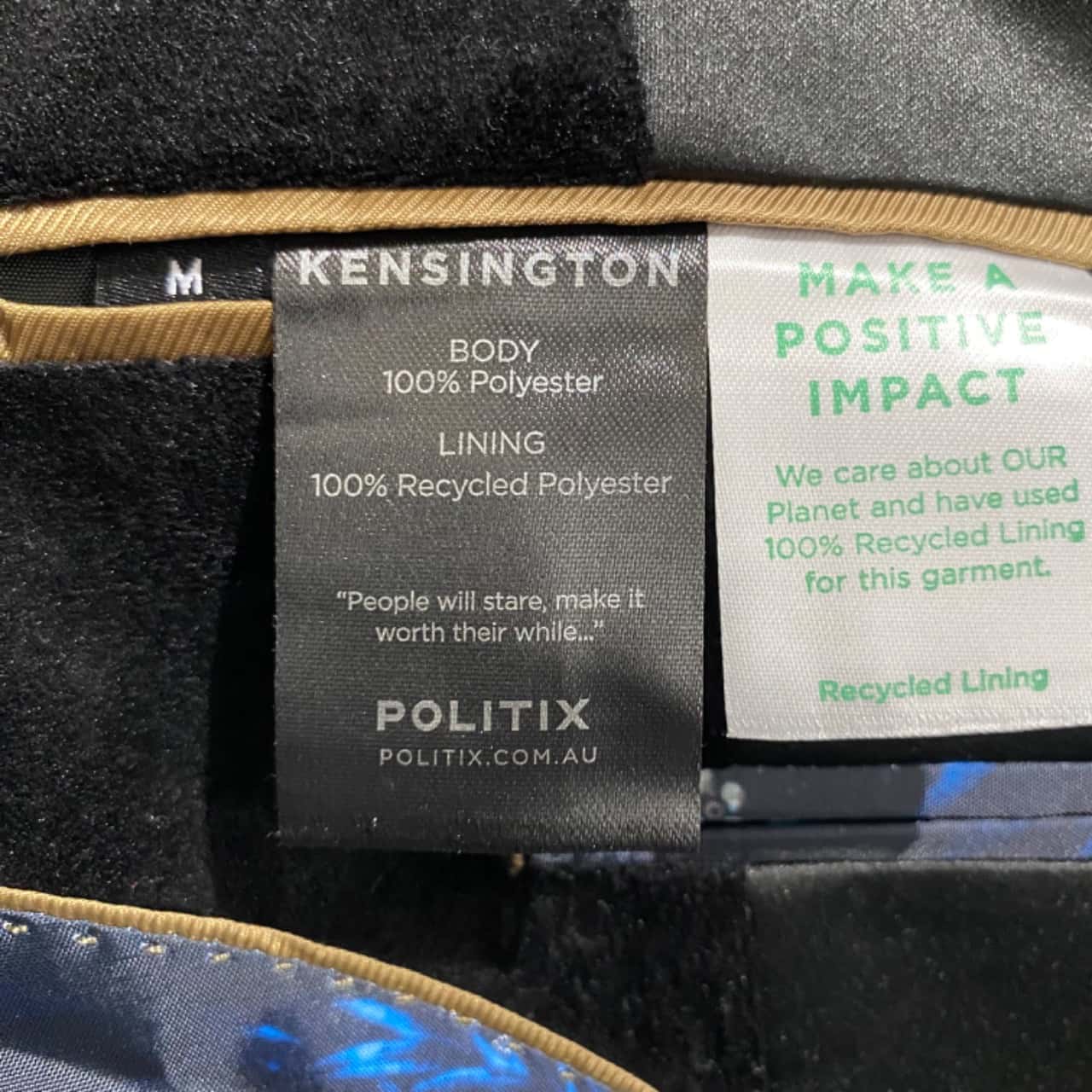 Mens POLITIX Black Suede Jacket