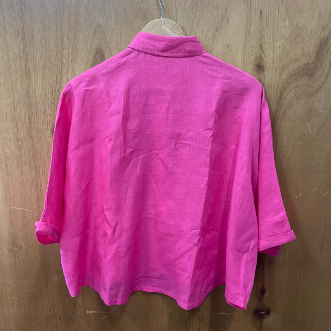 Ecology Hot Pink Linen Shirt M(s)
