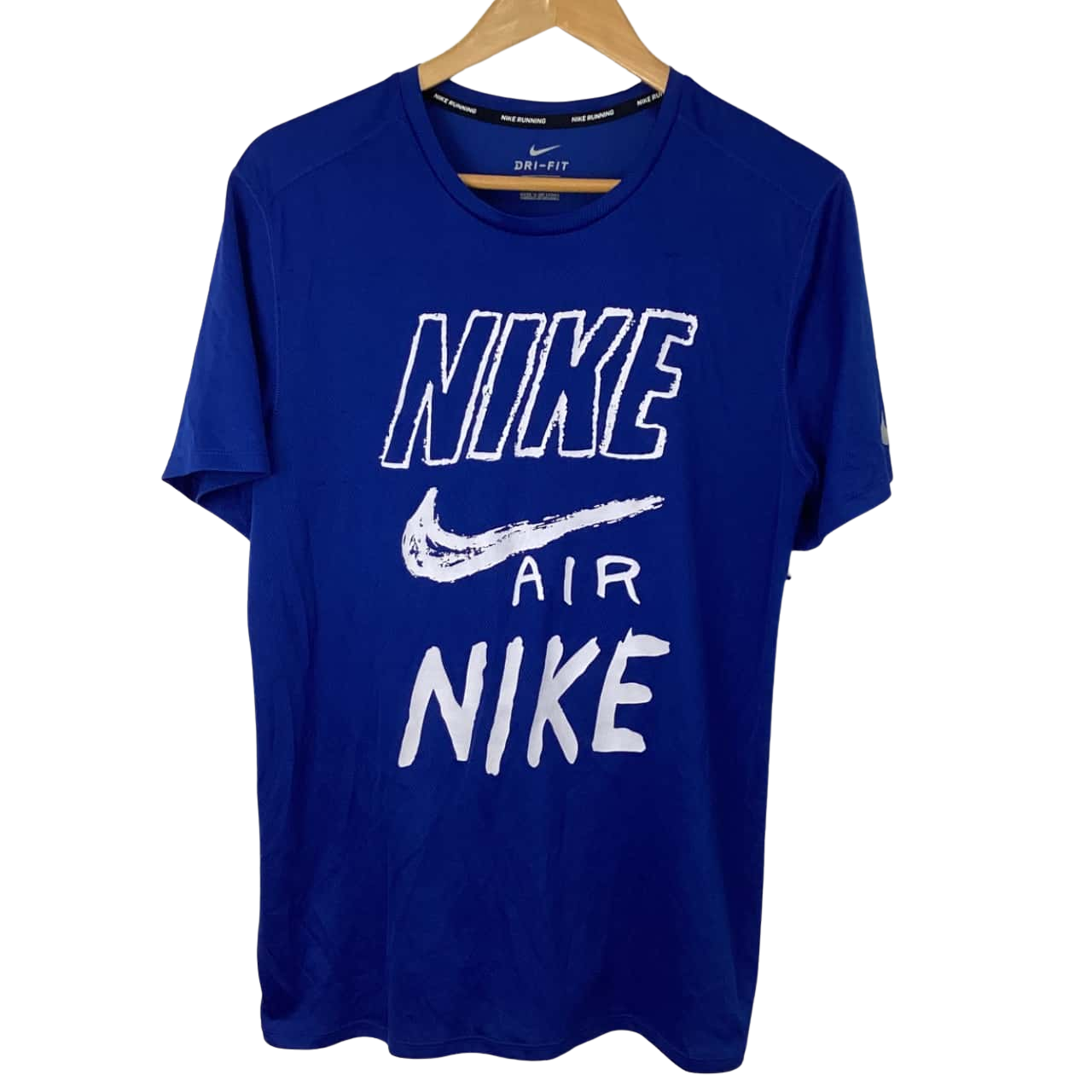 Nike Mens Size M Blue Dri-Fit running t-shirt GUC