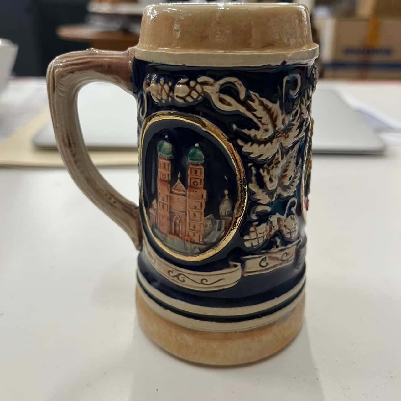 Vintage Gerzit Gerz Porcelain Beer Cup Stein Monk