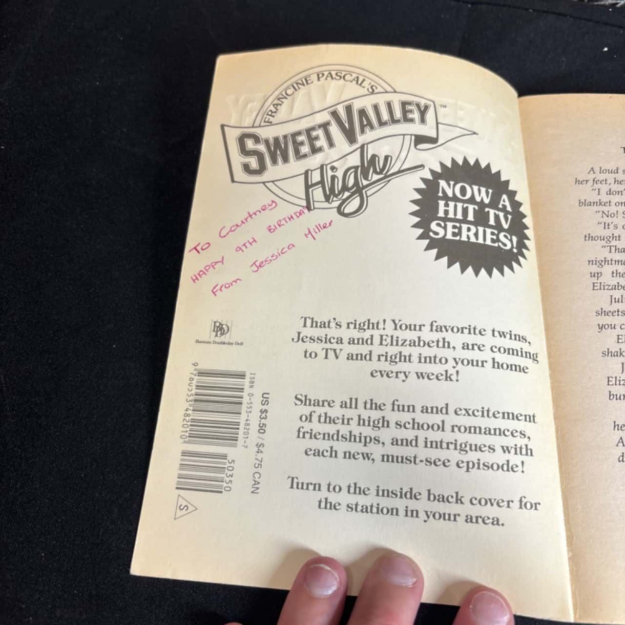 Set of four Sweet valley high books