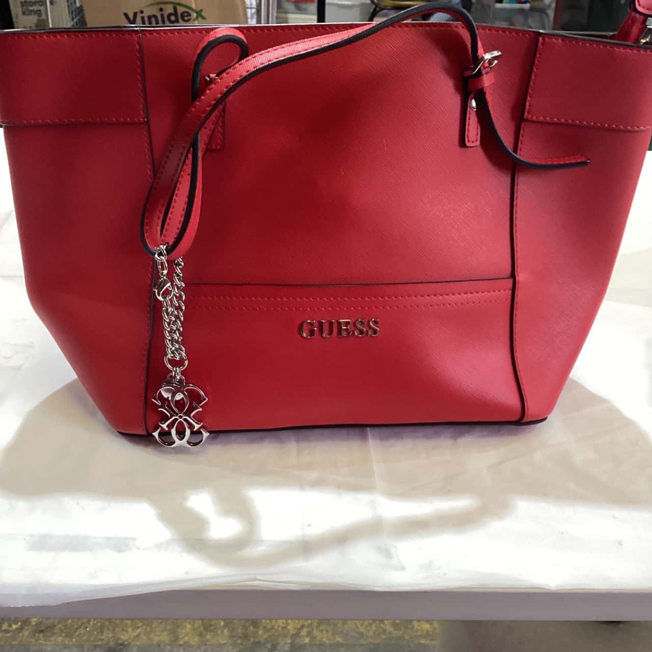 Guess Womens Handbag Red (s)