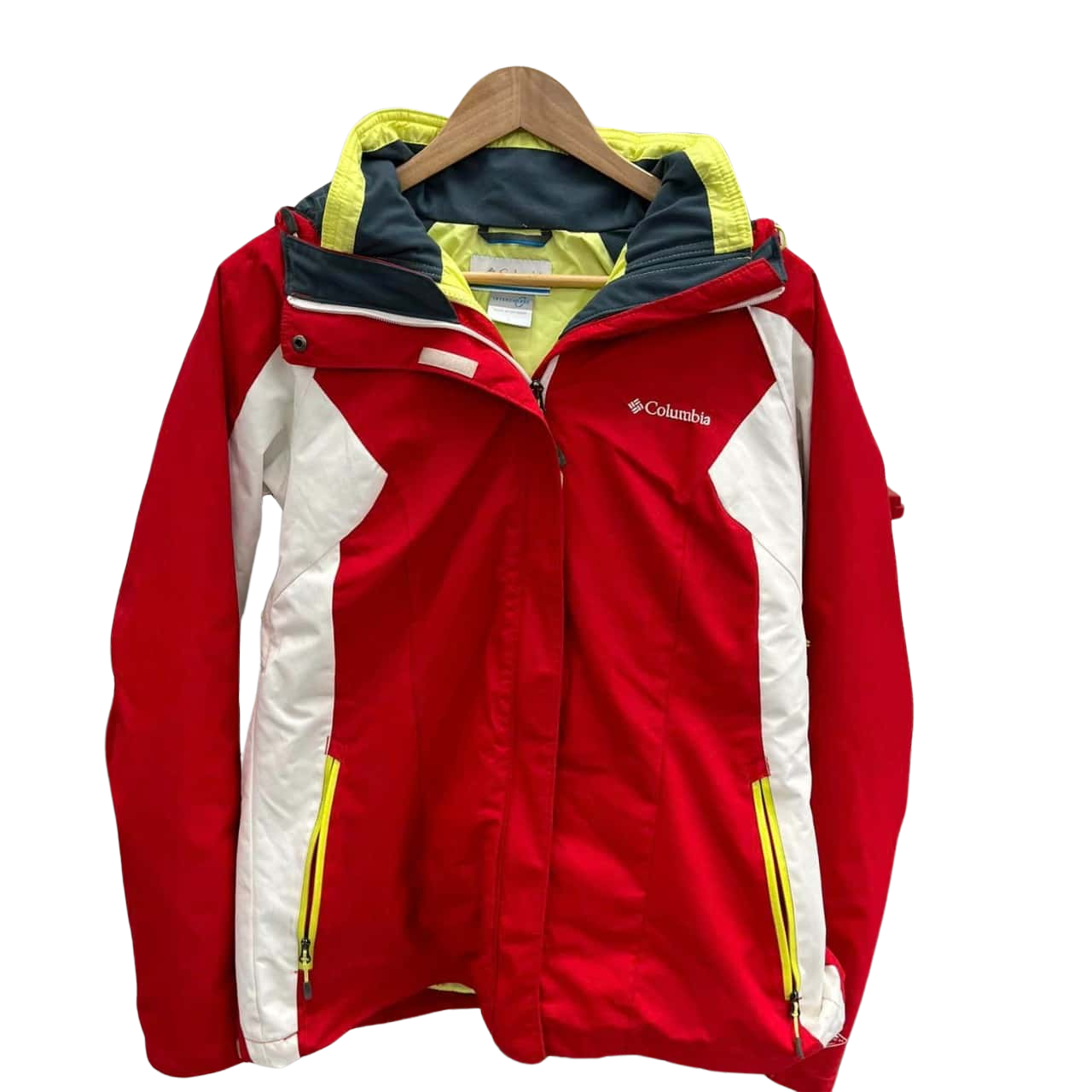 Columbia Omnitech Breathable Waterproof Size L Red Jacket(s)
