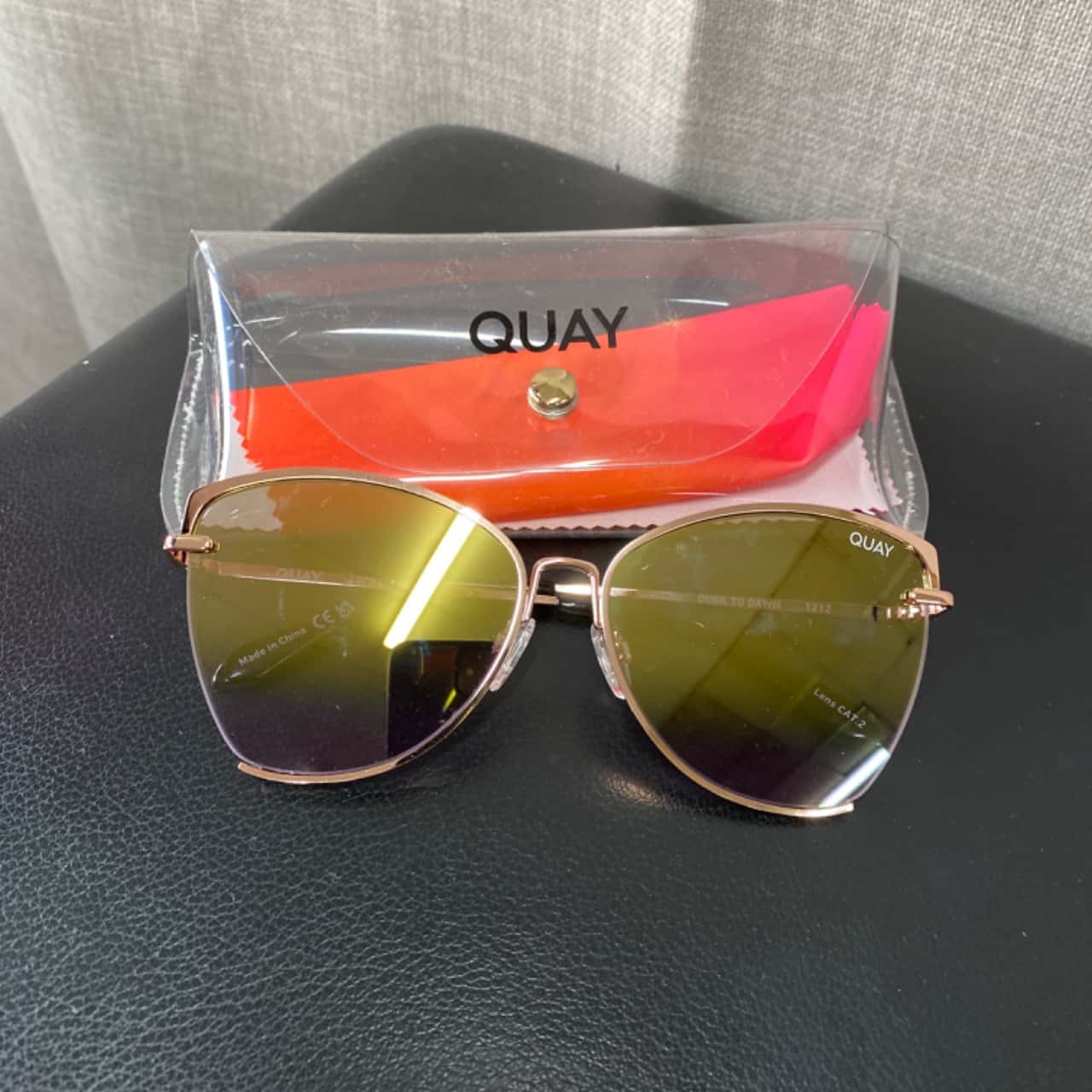 Quay Womens Gold Lense Sunglasses(s)