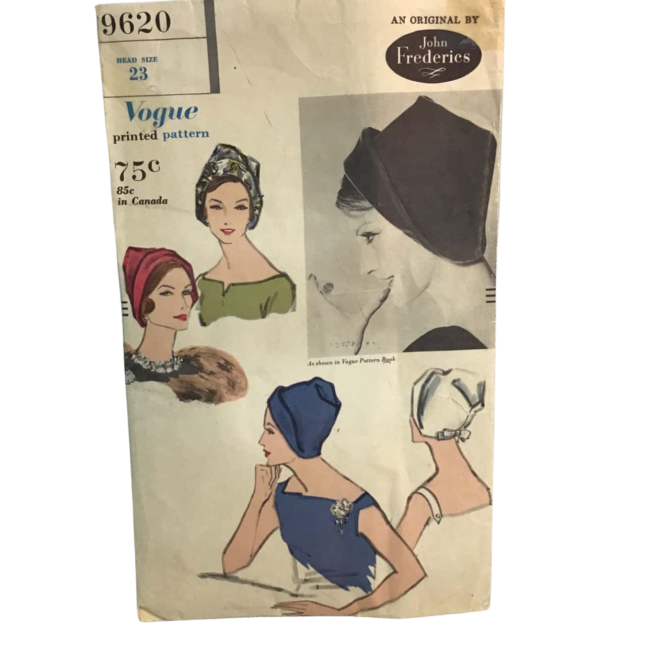 Vogue Hat Pattern 9620 rare(s)