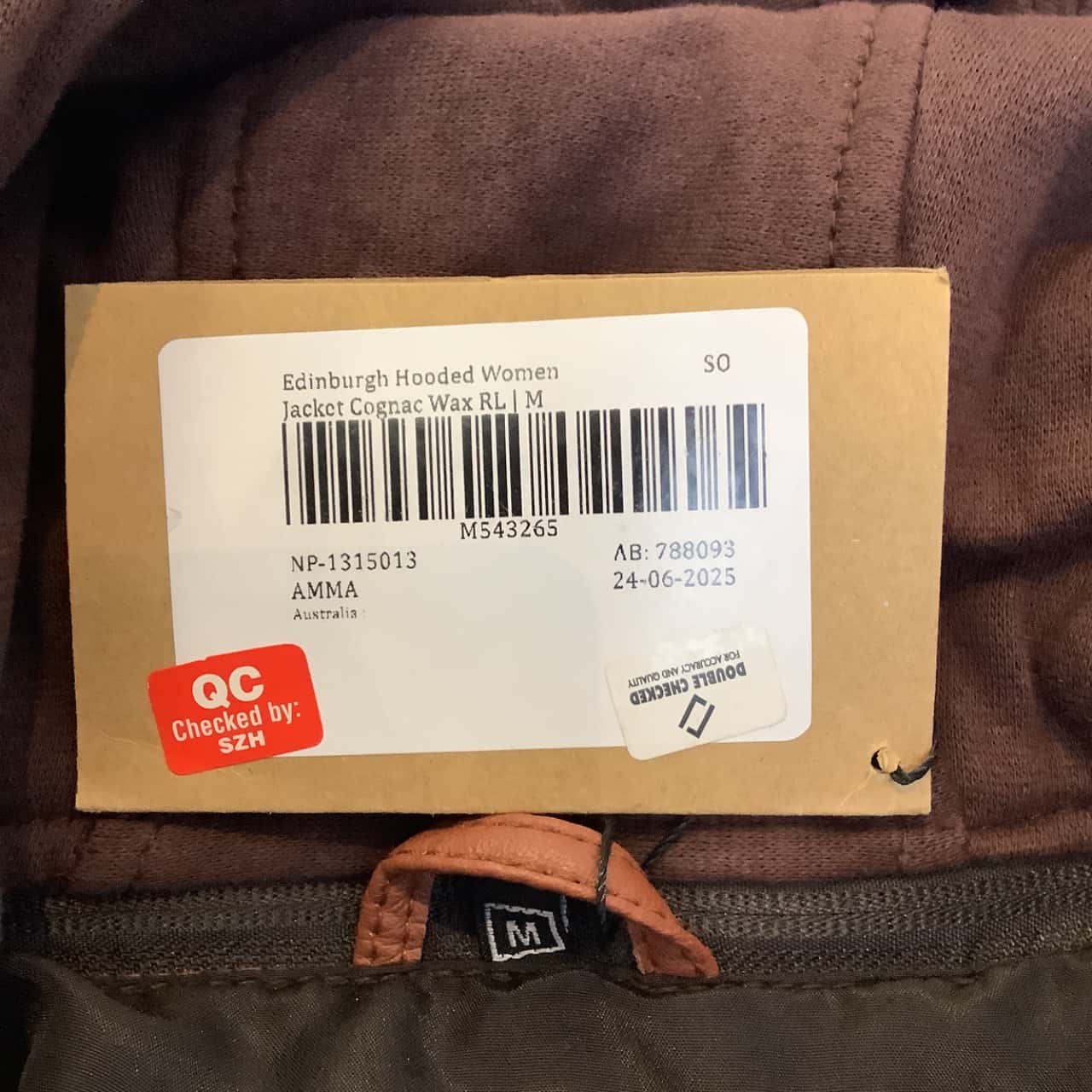 Brand New Real Leather Womens Size M Edinburgh Leather Blend Hood ...