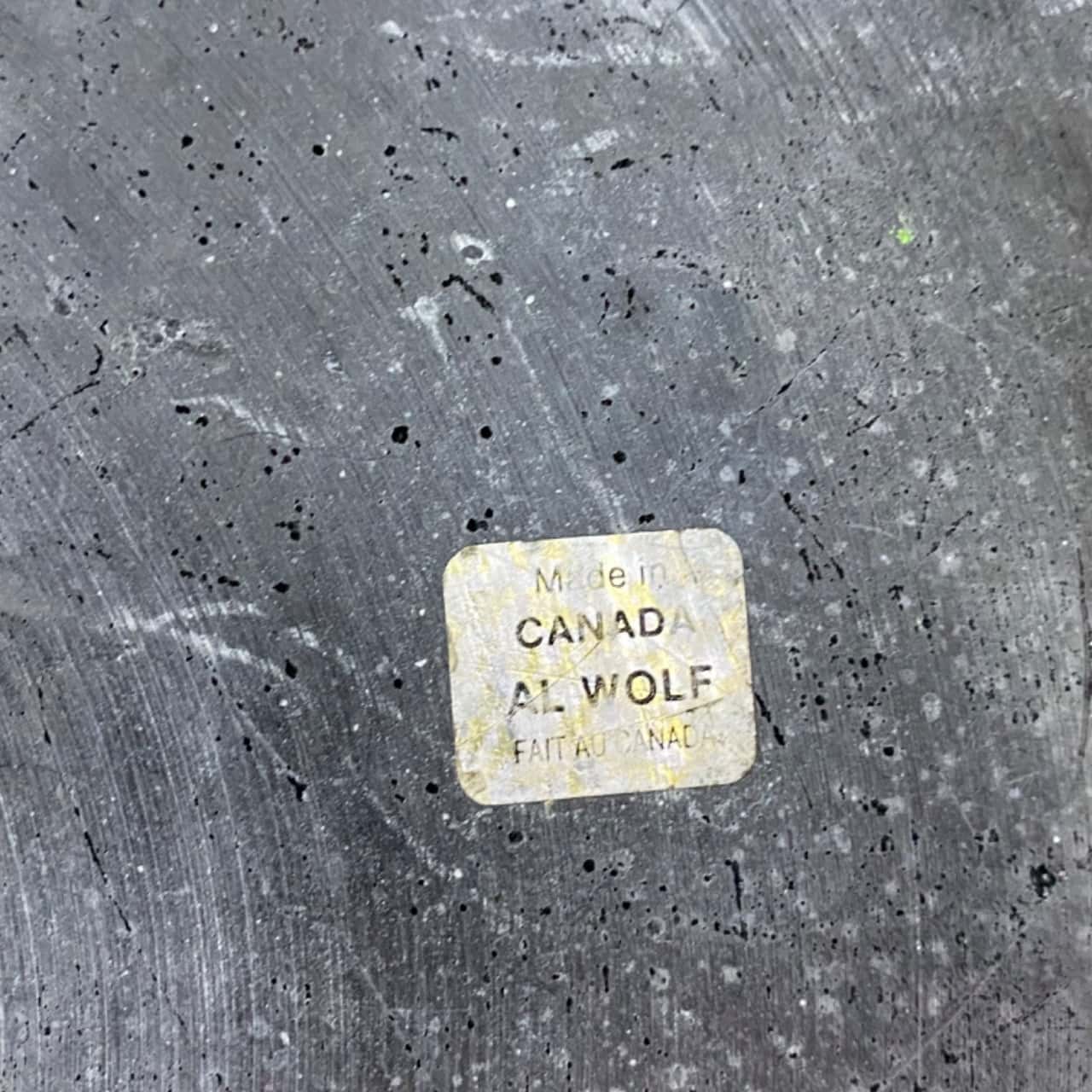 Vintage Al Wolf Beaver Sculpture Made in Canada (s)