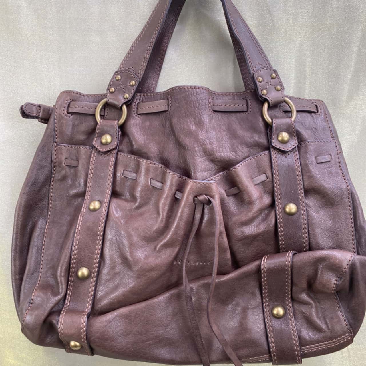 Coccinelle Leather Brown Bag RRP $670