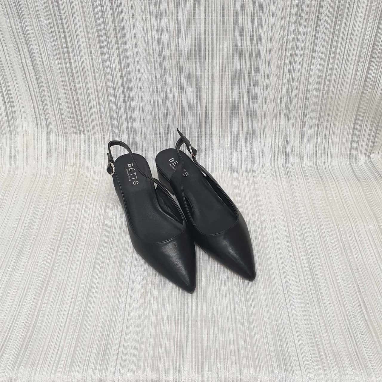Betts Super Cute /Rookie 2 /Black /Point Toe /Small Block Heel /Sling ...