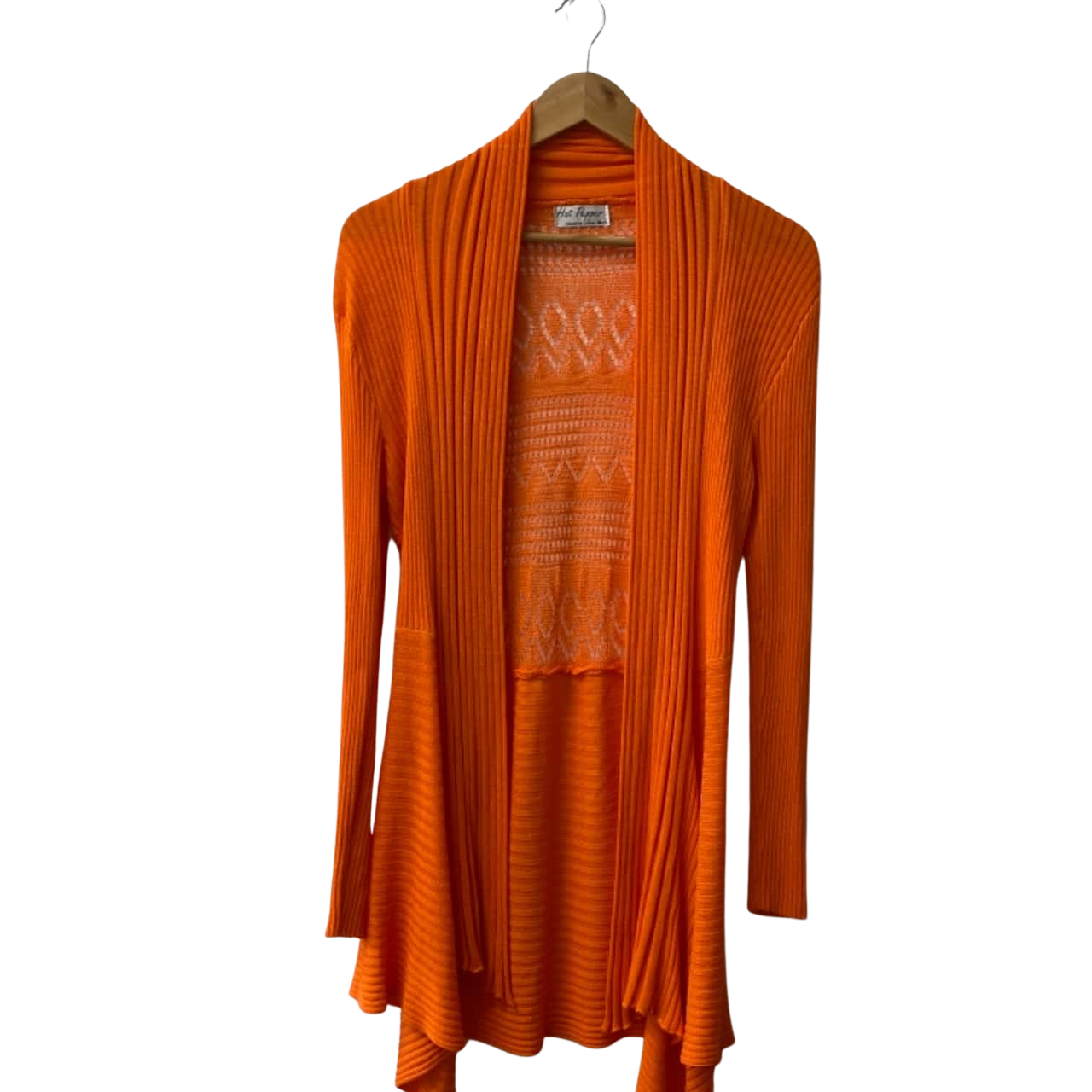 Hot Pepper Womens Size M/L - Light Cardigans Orange (s)