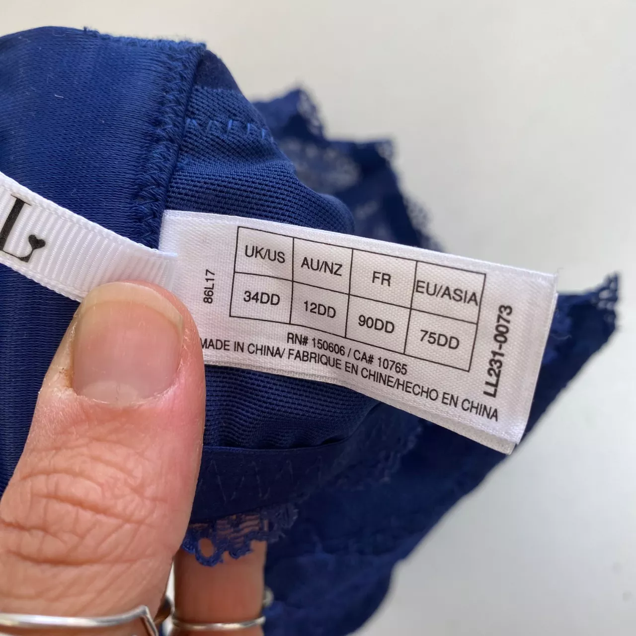 Lovable Medieval Blue Long Line Bra Size 12 DD(s) - New With Tags ...