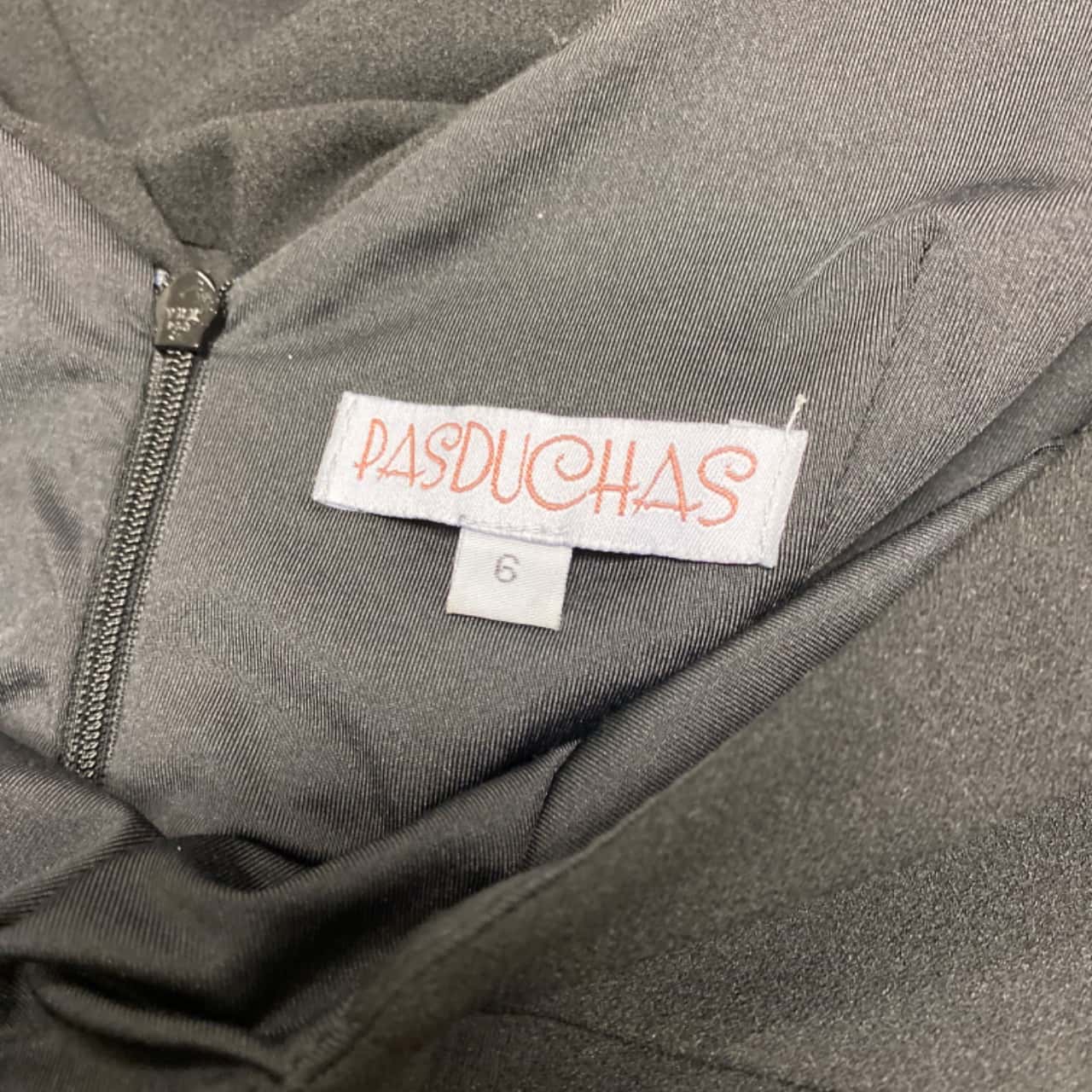 Pasduchas Size 6 Black Dress