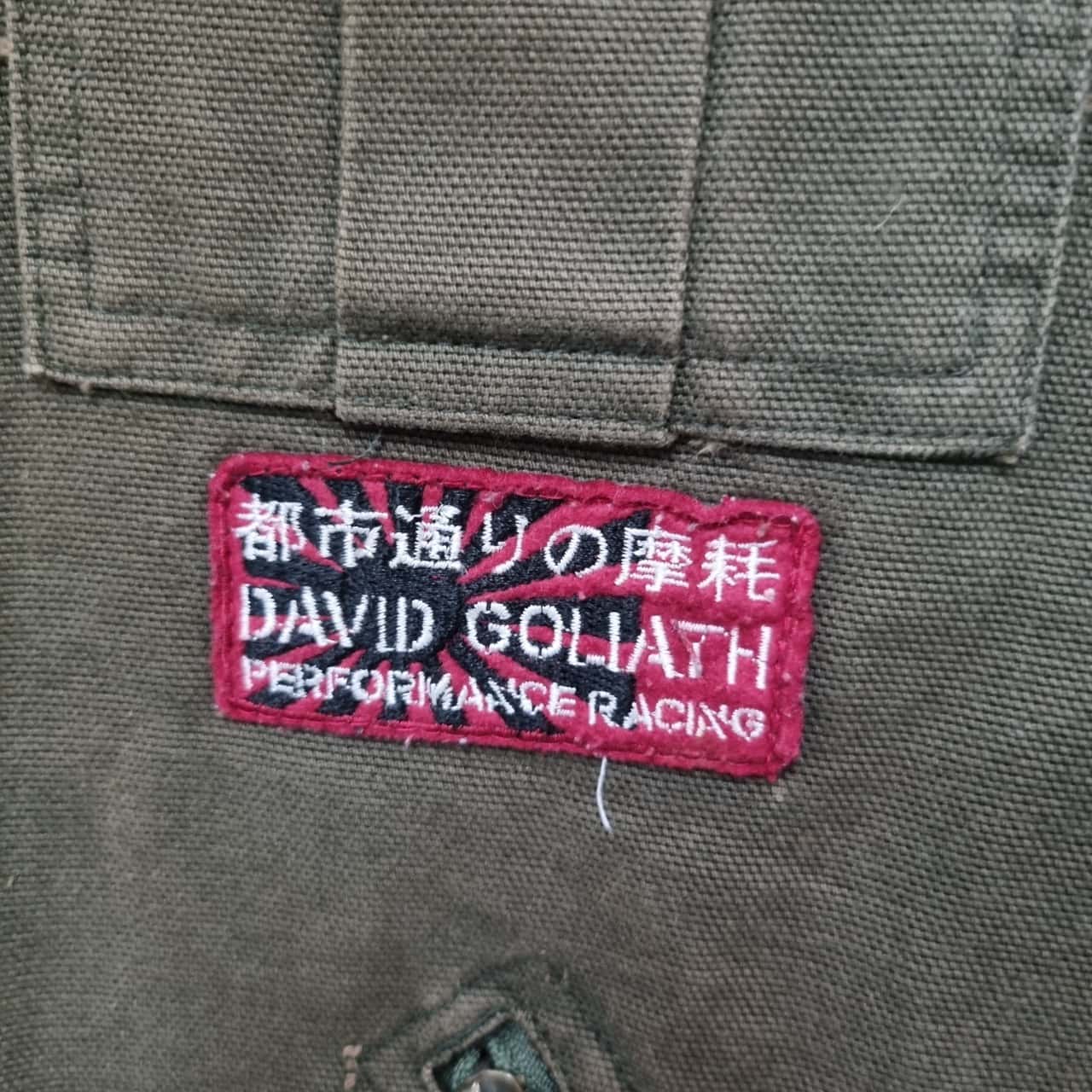 Vintage Wear David & Goliath Jacket Mens Size S Green (s)