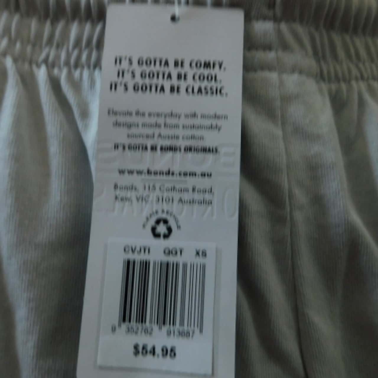 Bonds Ladies Grey High Waist Tracksuit Pants Size XS NWT RRP $54.95(s)