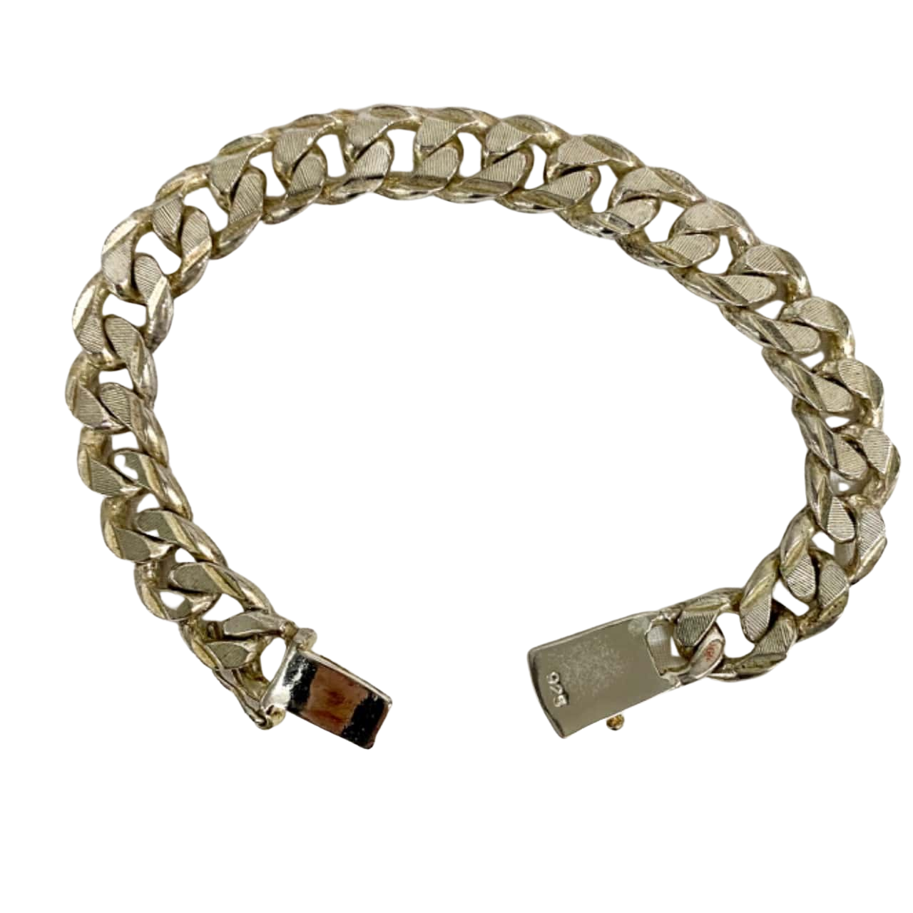 925 Silver Unisex Bracelet 22cm Long Weight 36.45g